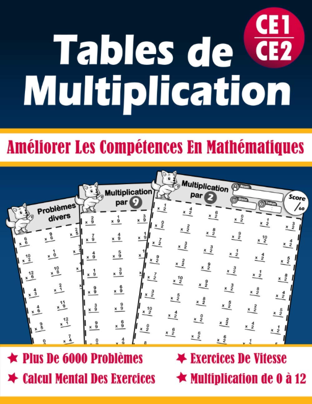 Tables de Multiplication CE1 | CE2: Plus De 6000 Opérations Exercices ...