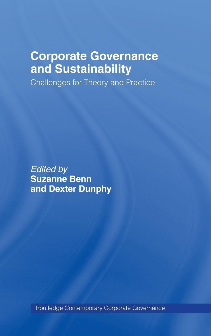 Corporate Governance and Sustainability: Challenges for Theory and ...