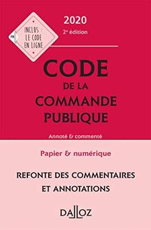 Code de la commande publique 2020 : annoté et commenté de non renseigné ...