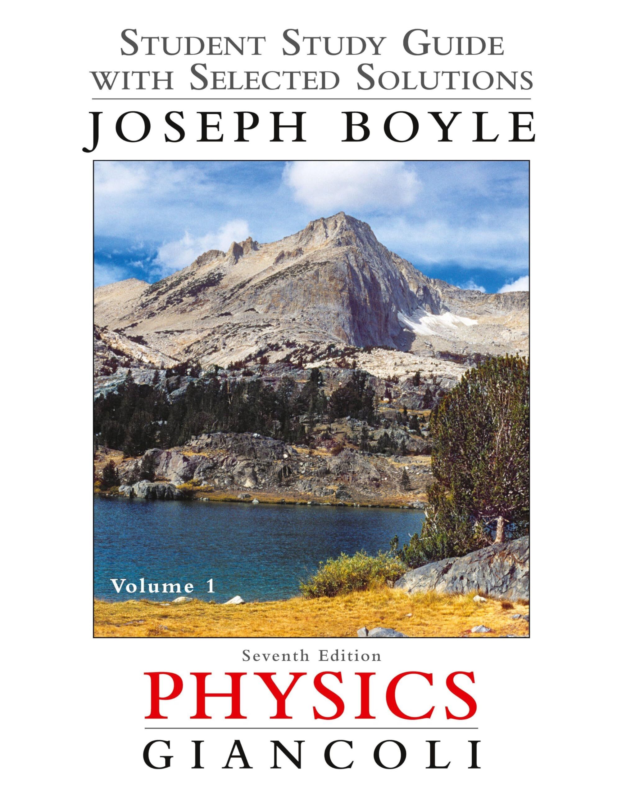 Student Study Guide and Selected Solutions Manual for Physics ...