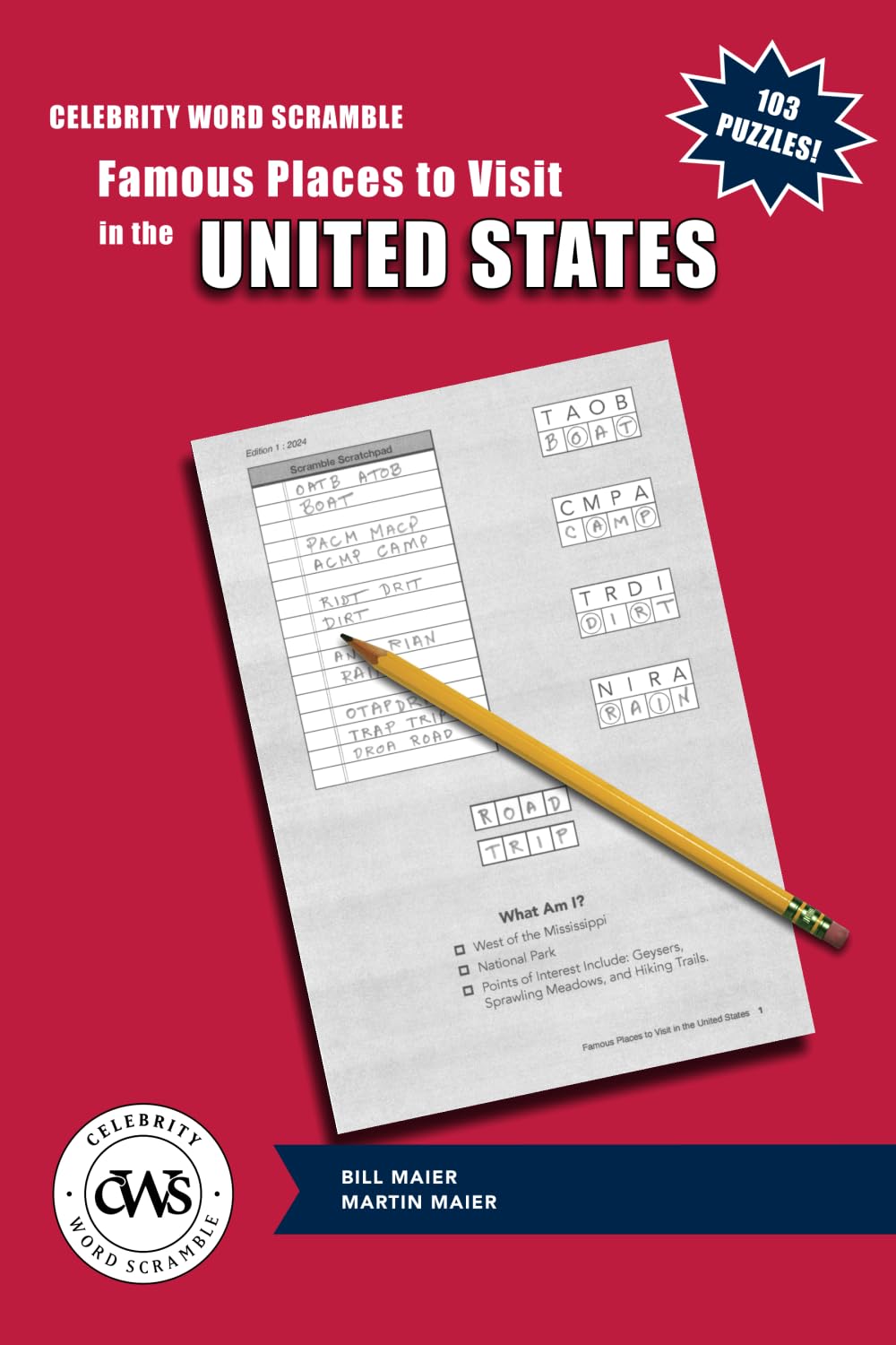 Celebrity Word Scramble Famous Places to Visit in the United States von ...