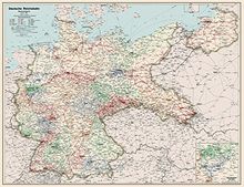 Deutsche Reichsbahn Eisenbahn-Übersichtskarte 1938 incl der ...