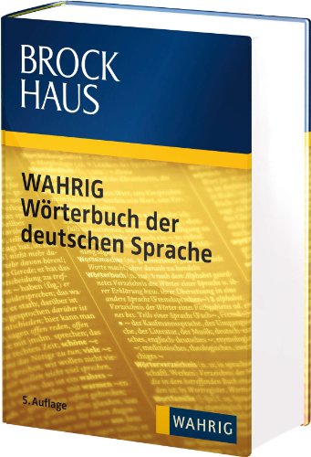 Brockhaus WAHRIG Wörterbuch der deutschen Sprache von Renate Wahrig-Burfeind - Gebundene Ausgabe