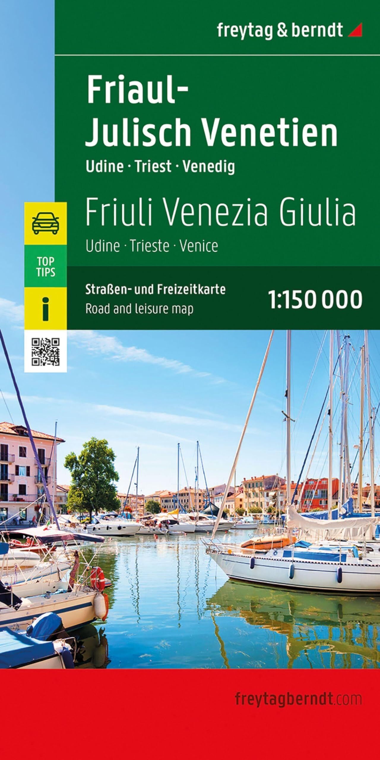freytag & berndt Straßenkarte Friaul-Julisch Venetien 1:150.000 von ...