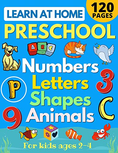 Learn at Home Preschool Numbers, Letters, Shapes & Animals for Kids ...