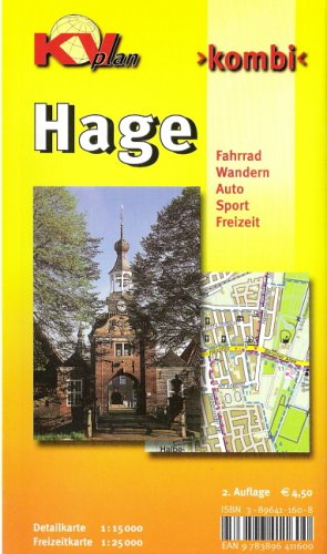 Hage i.O.: Stadtplan mit Freizeitkarte 1:25000 inclusive Rad- und ...