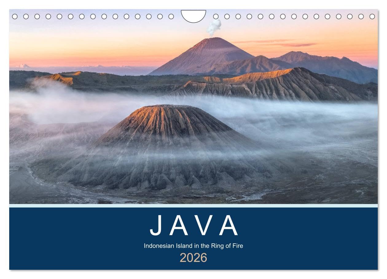 Java, Indonesian Island in the Ring of Fire (Wall Calendar 2026 DIN A4 landscape), CALVENDO 12 ...
